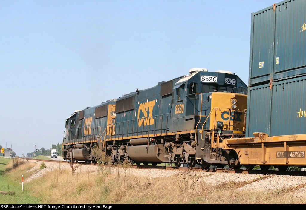 CSX SD50-2's 8576 and 8520